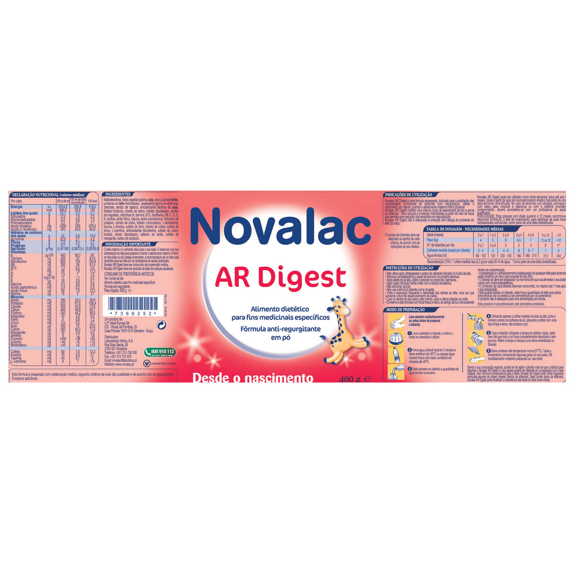 Leite Lactentes Ar Digest Novalac | Well's