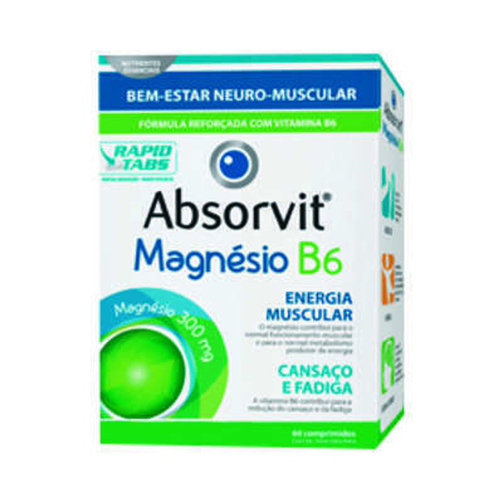 Absorvit Magnésio + B6 Absorvit | Well's