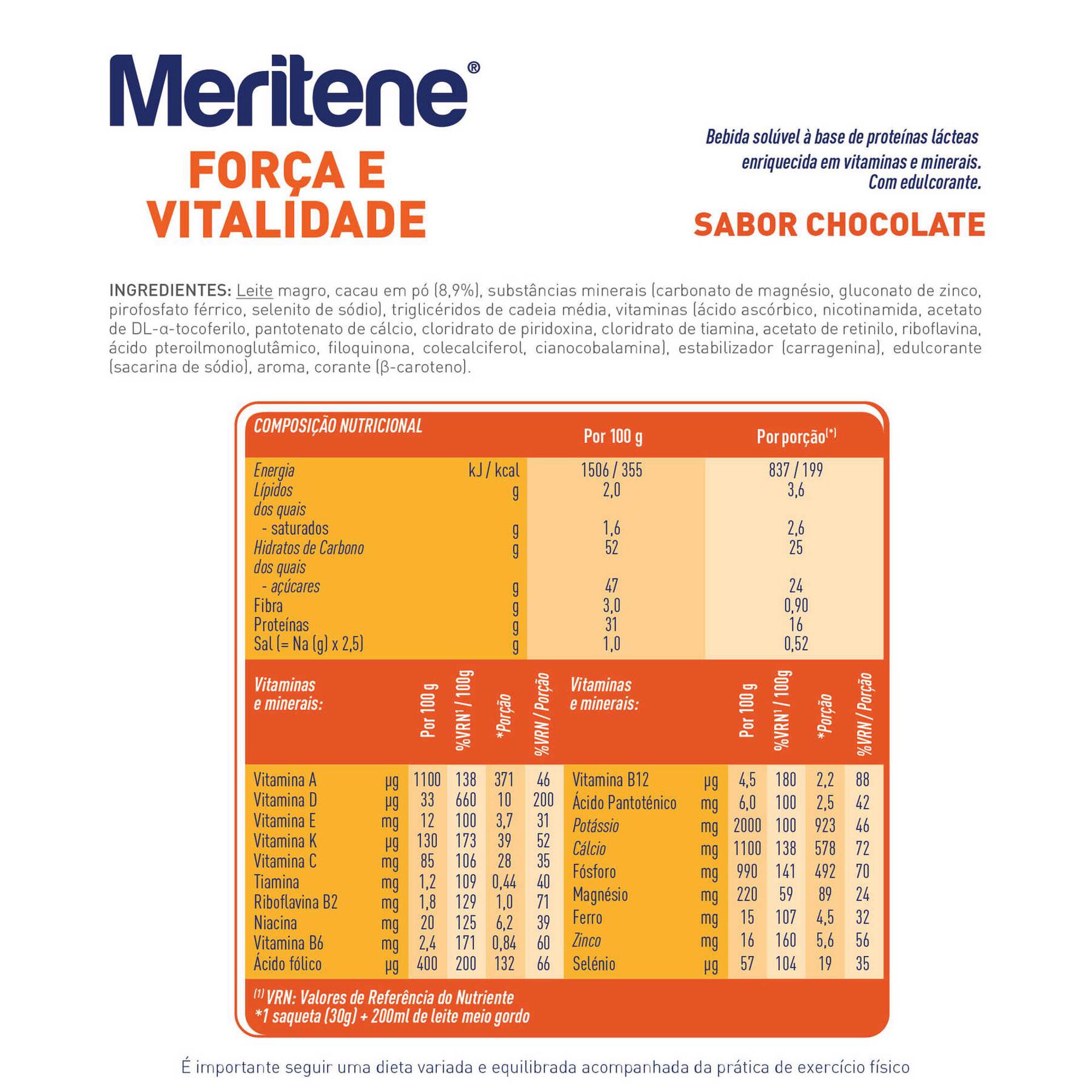 Meritene Força e Vitalidade Chocolate Meritene | Well's