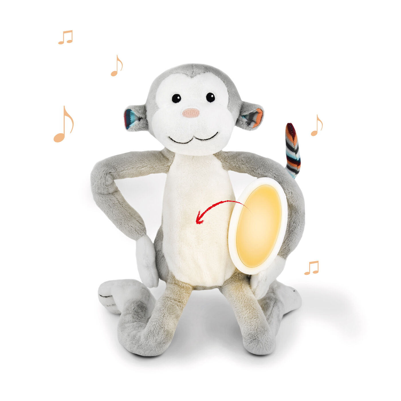 Nightlight Soothing Melodies Max The Monkey Zazu | Wells