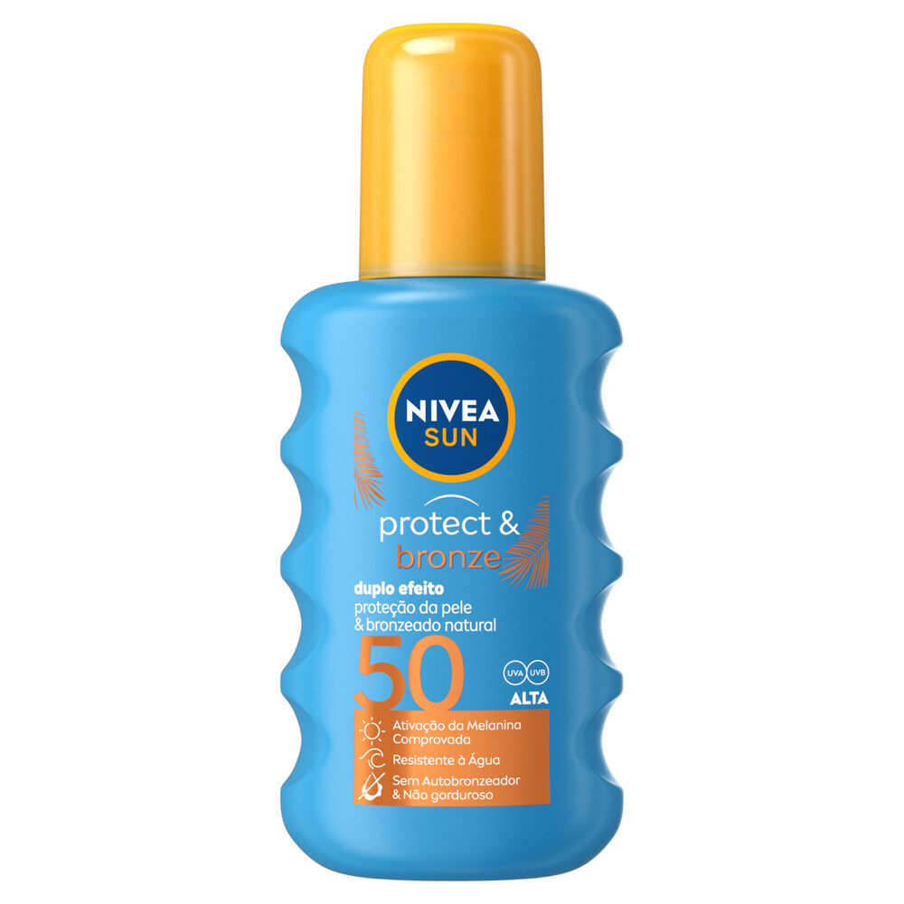Protetor Solar Spray Protect Bronze FPS50 Nivea Sun | Wells