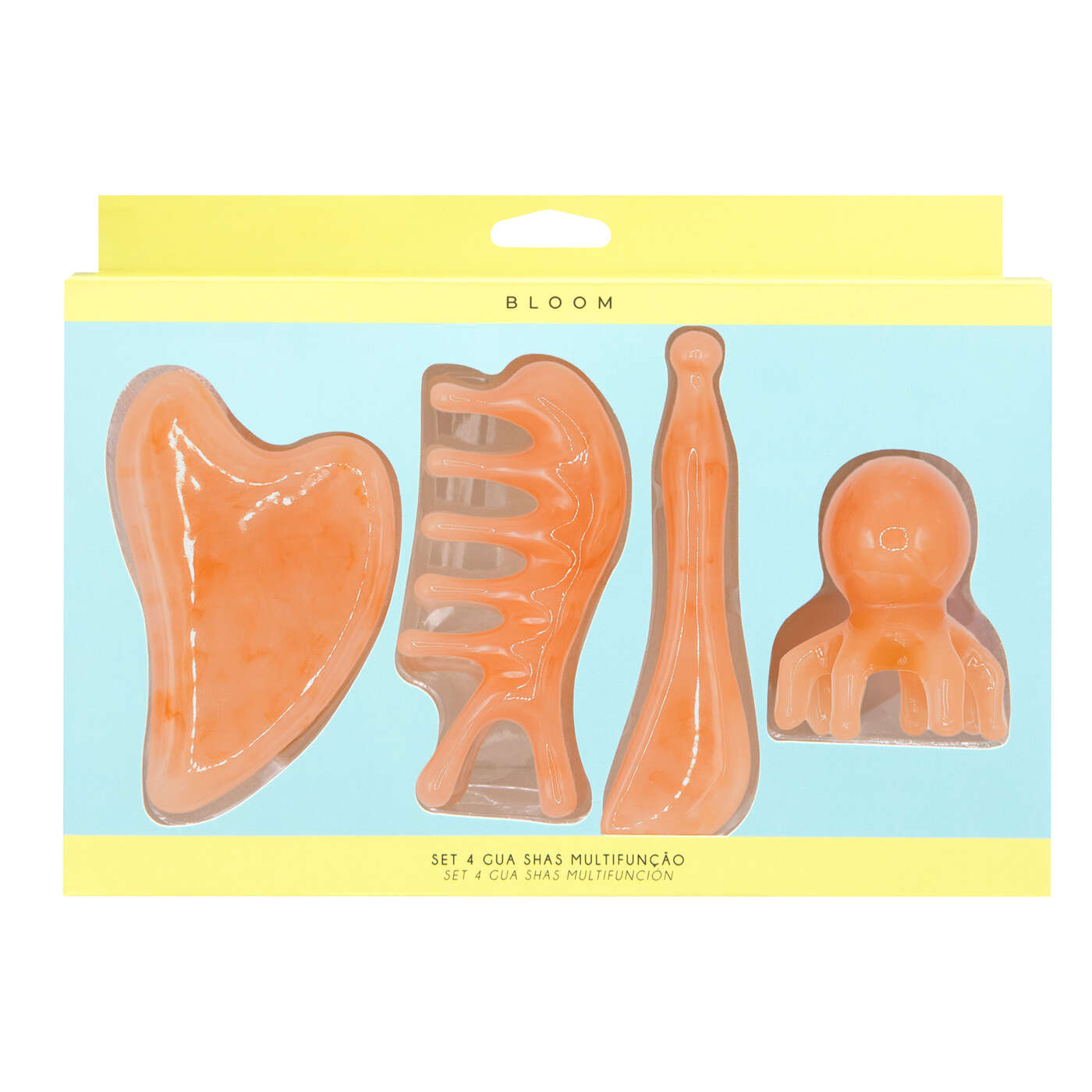 Set de 4 Gua Sha Multifunção Bloom Beauty | Wells