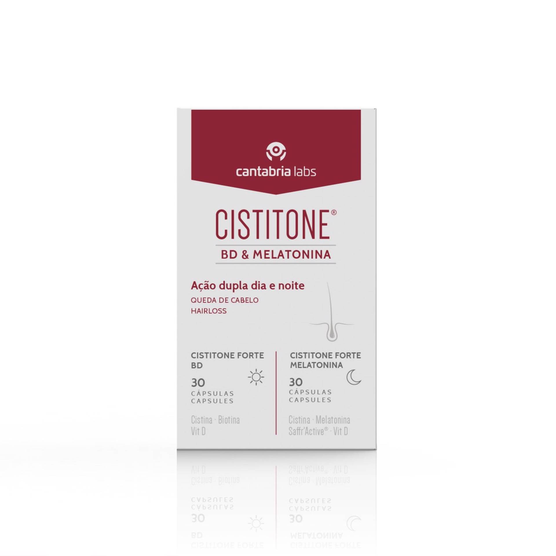 Cápsulas Queda de Cabelo BD e Melatonina Cistitone | Wells