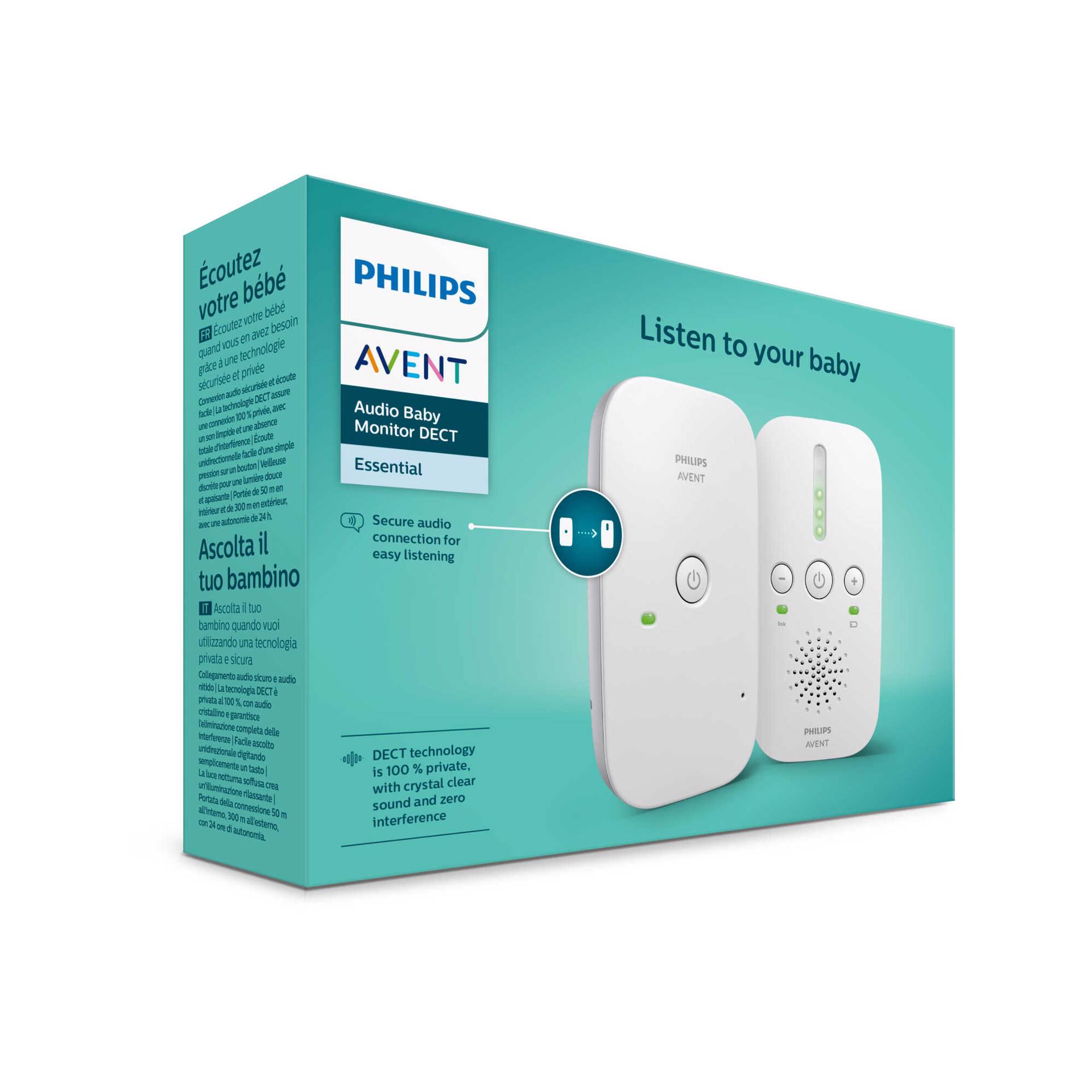 Intercomunicador Digital Recarregável Philips Avent | Wells