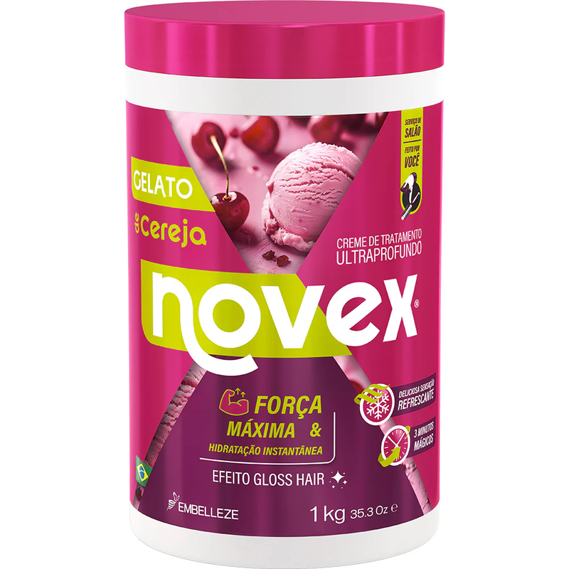 Creme Tratamento Hidratação Gelato Cereja Novex | Wells