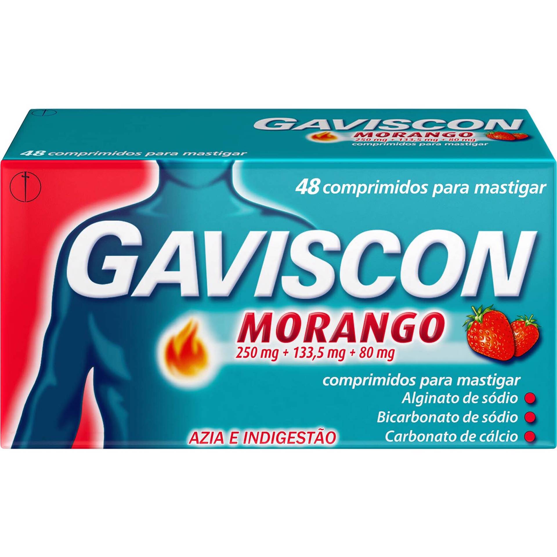 Gaviscon Comprimidos Azia Indigestão Morango Gaviscon | Wells