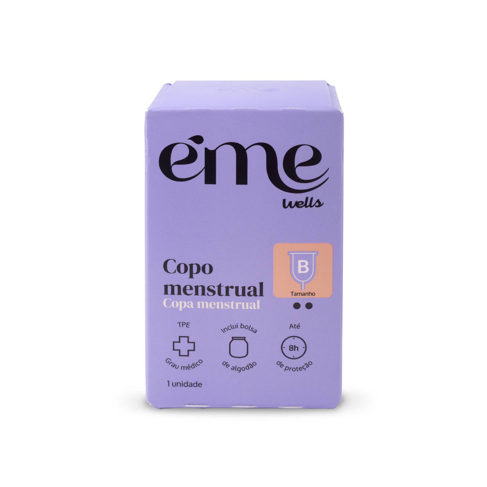 Copo Menstrual Tamanho B Éme Éme Wells | Wells
