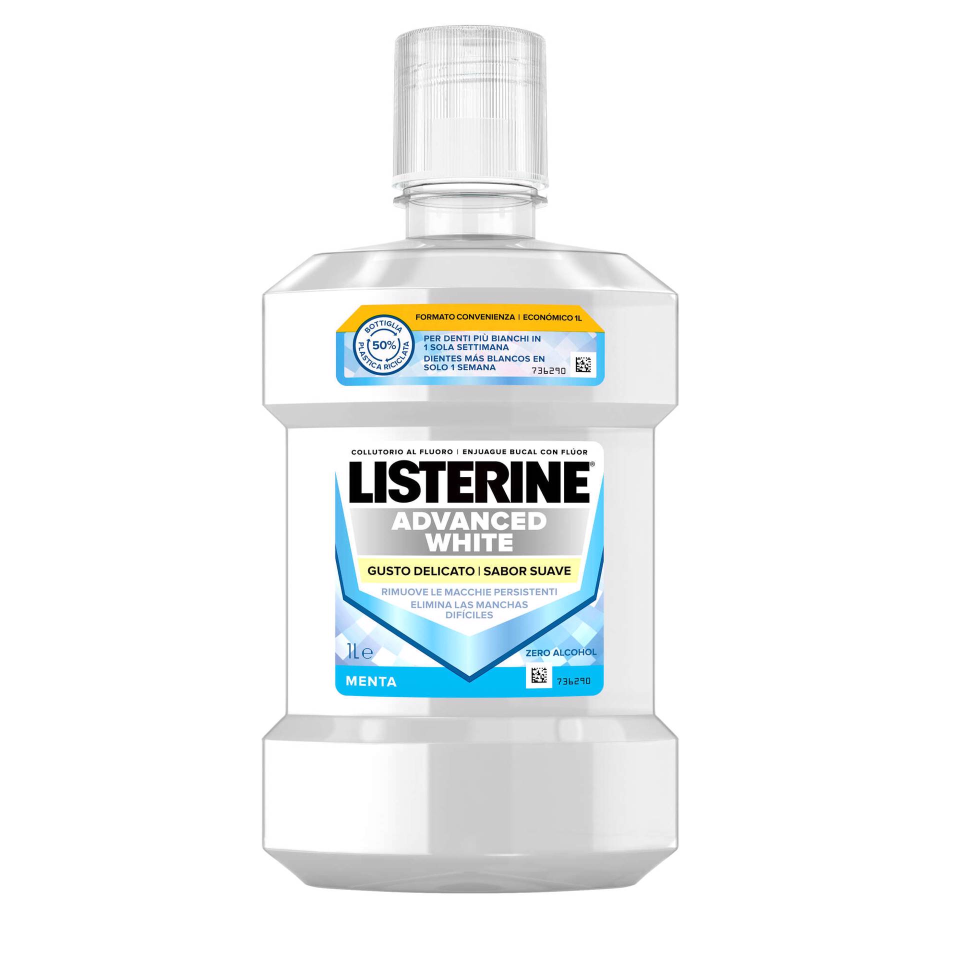 Elixir Oral com Flúor Advanced White Menta Listerine | Wells