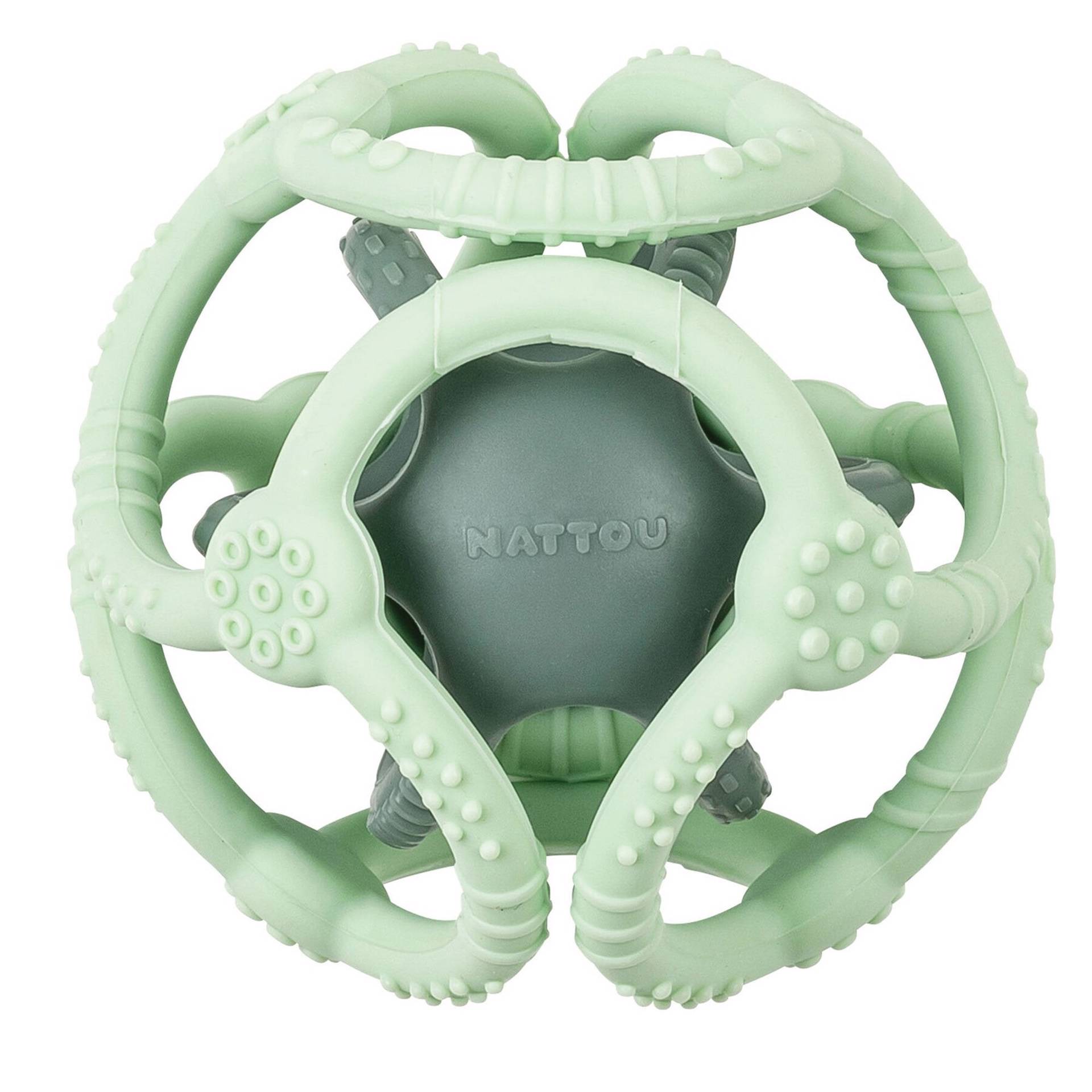 Silicone Balls Set of 2 Pieces Green Nattou | Wells