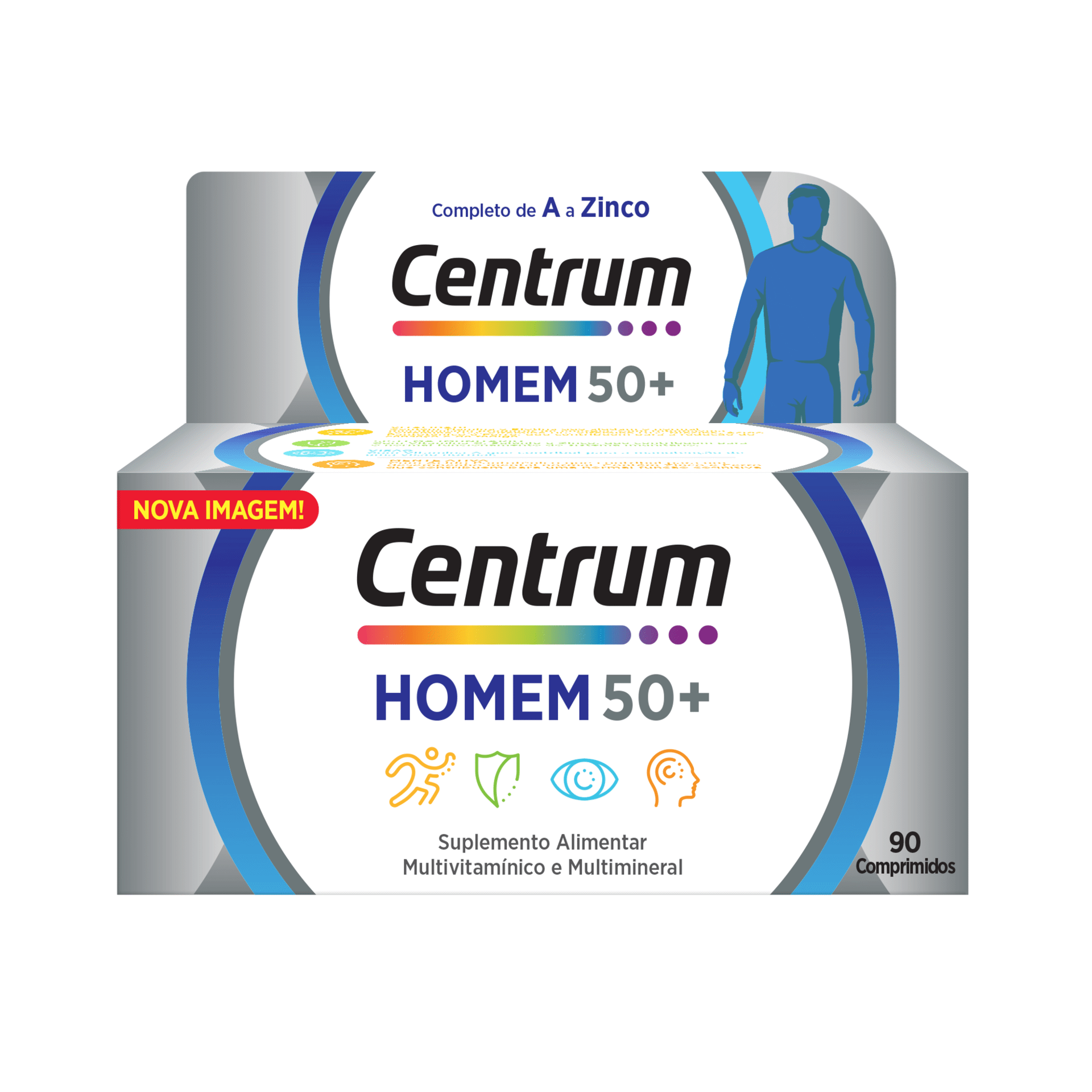 Suplemento Vitaminas Centrum Homem 50+ Centrum | Wells