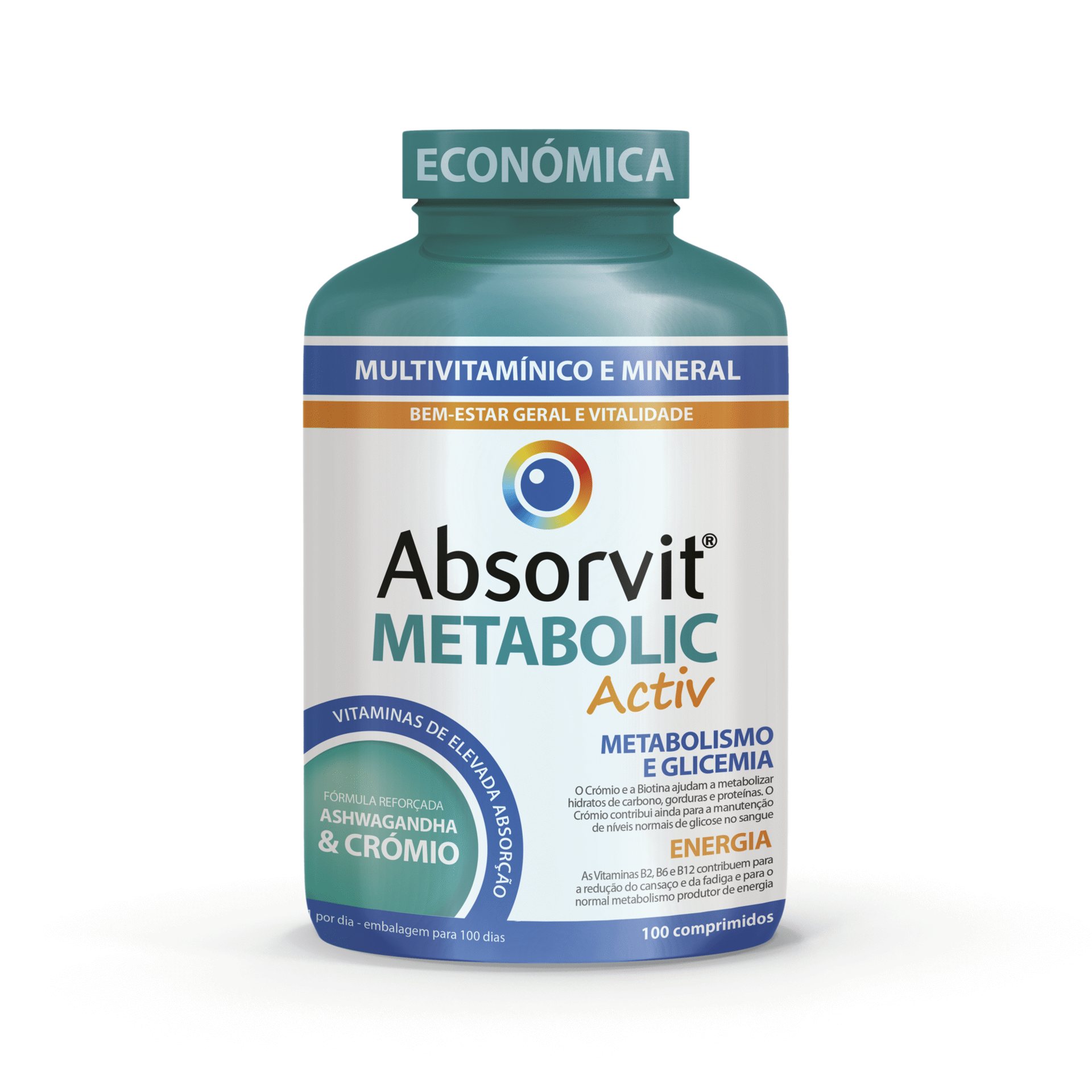 Metabolic Activ Multivitamínico e Mineral Absorvit | Wells
