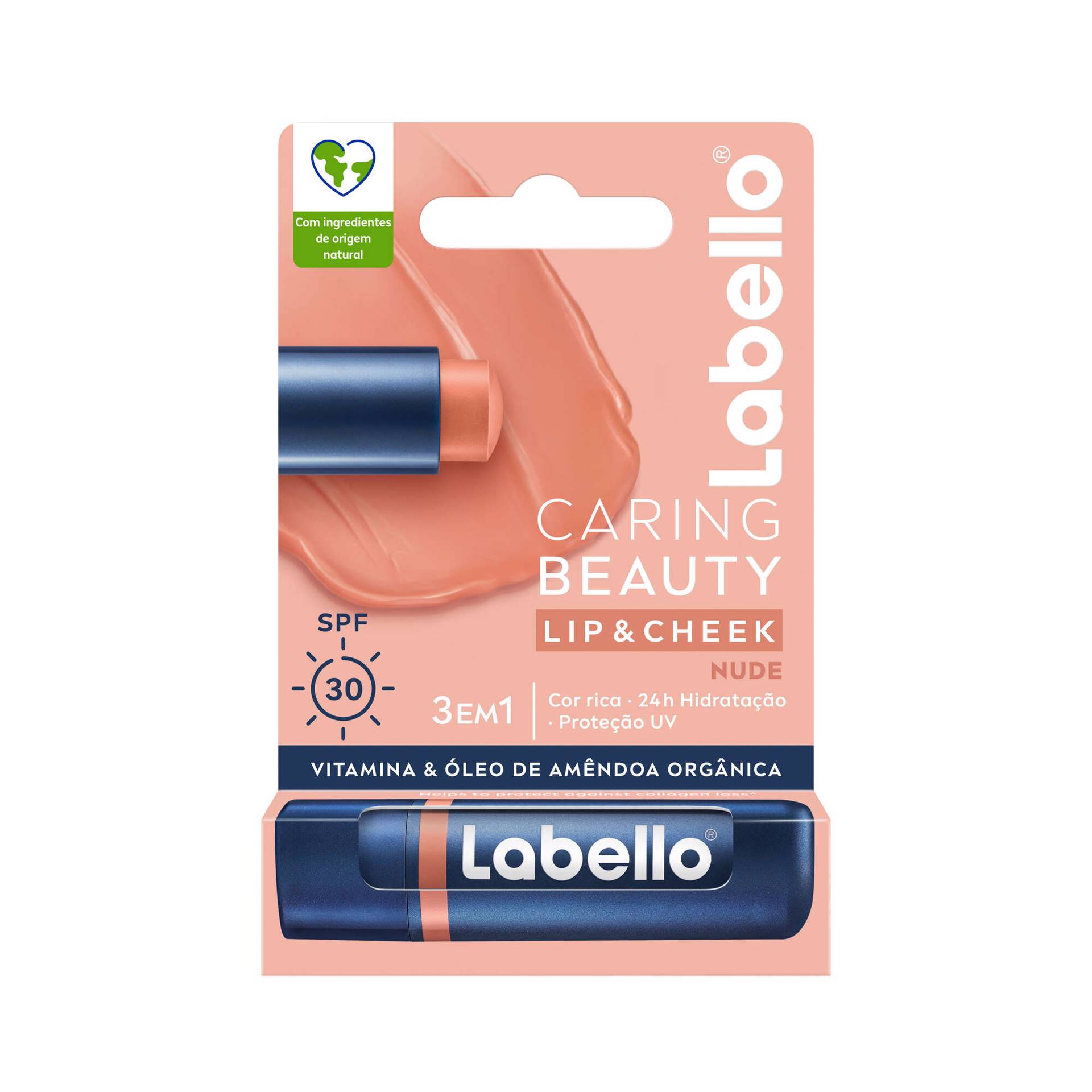 Caring Beauty Lip & Cheek Nude SPF30 Labello | Wells
