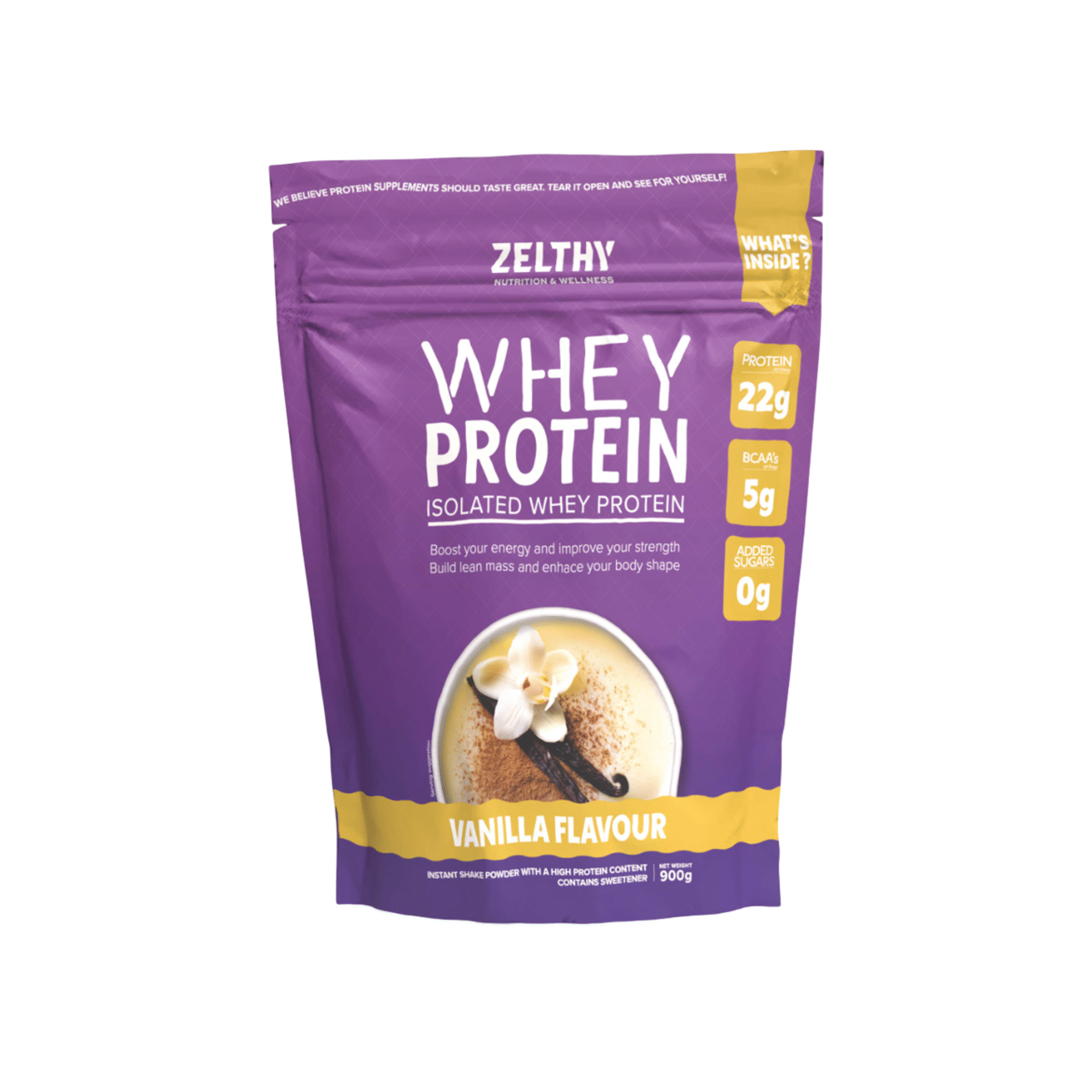 Whey Protein Vanilla Flavour Zelthy | Wells