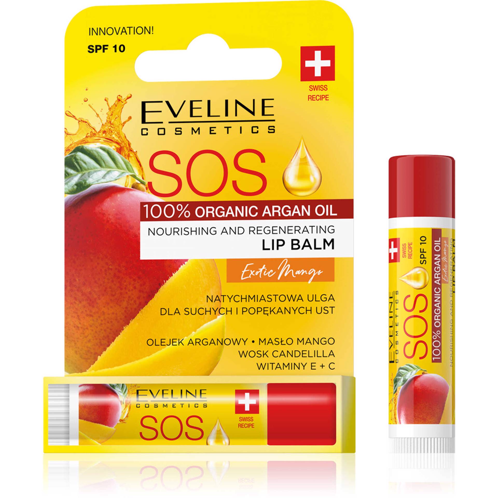 SOS Lip Balm Nourishing Exotic Mango Eveline | Wells