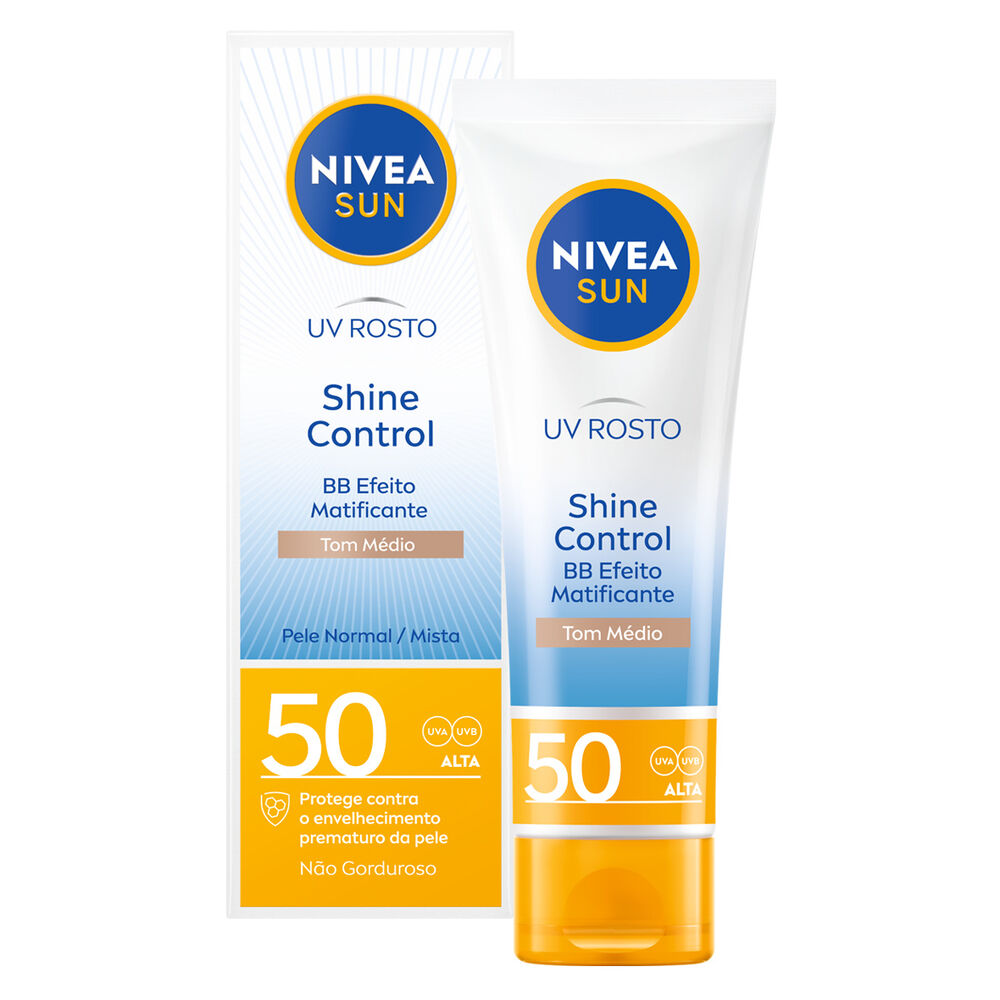 Protetor Solar Rosto UV BB Shine Control FPS50 Nivea Sun | Wells
