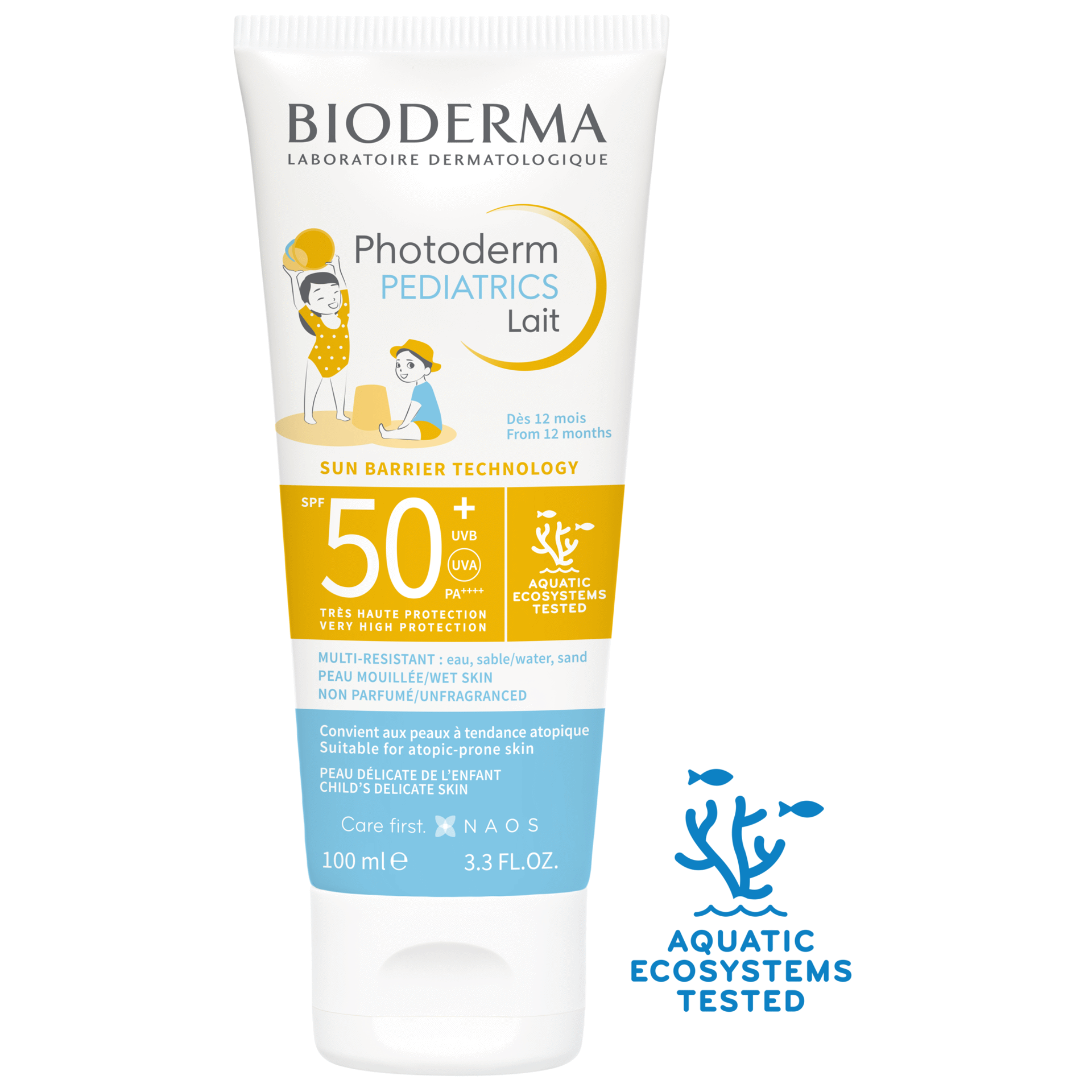 Protetor Solar Pediátrico Lait SPF50+ Bioderma | Wells