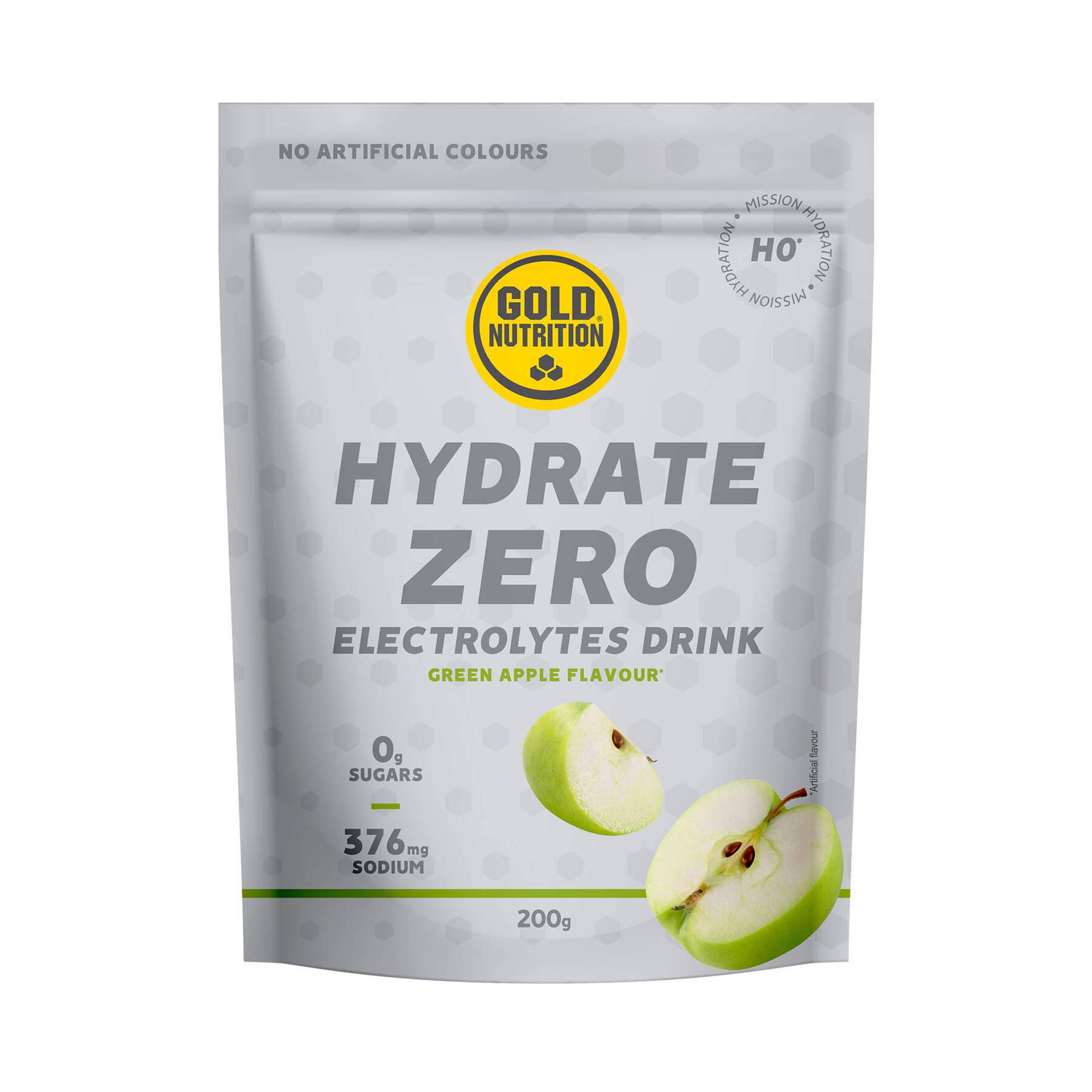 Hydrate Zero Electrolytes Drink Green Apple GOLDNUTRITION | Wells