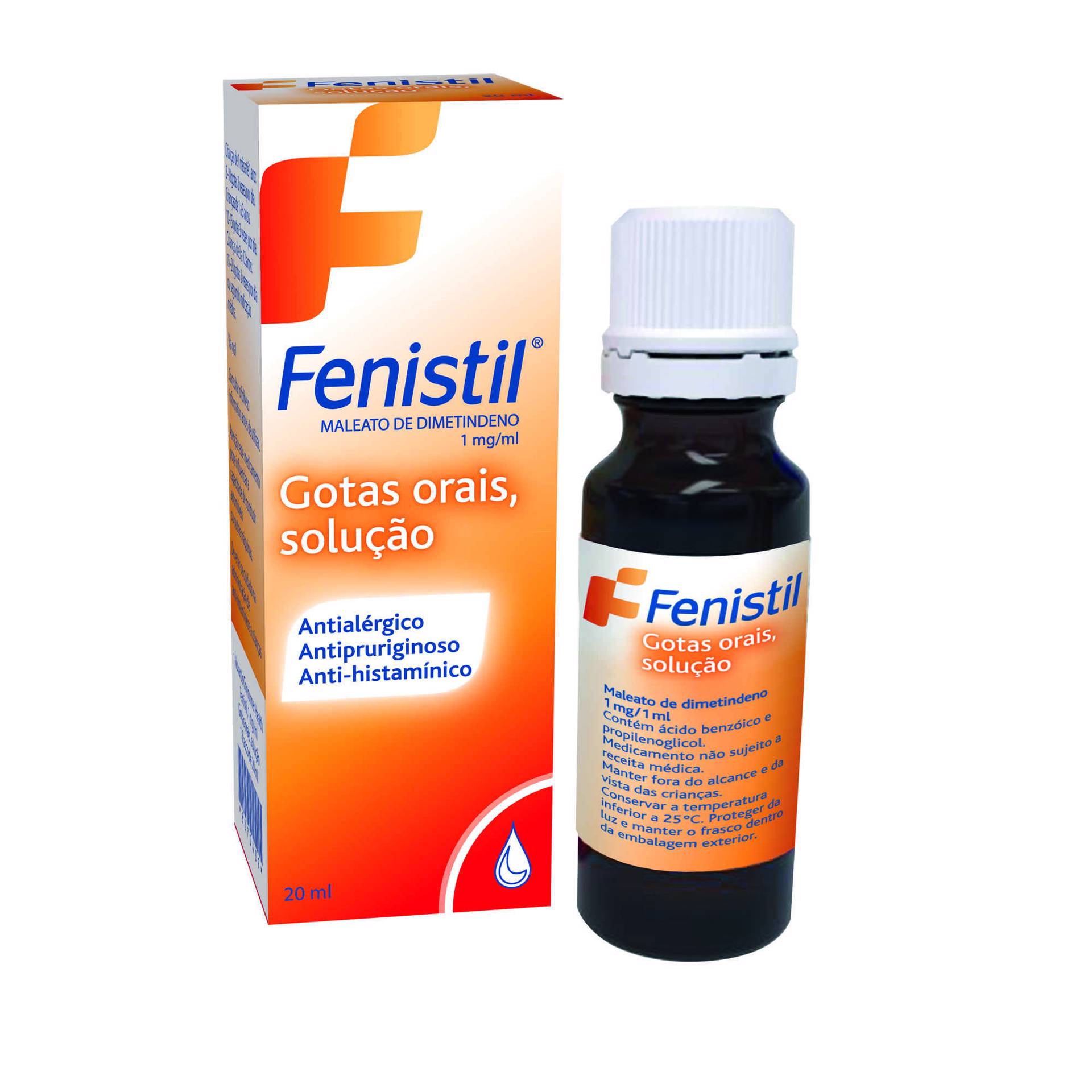 Fenistil Gotas Orais Anti Histamínicas Fenistil | Wells