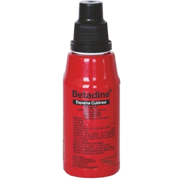 Betadine Espuma Cutânea Bactericida 125 ml Betadine | Wells