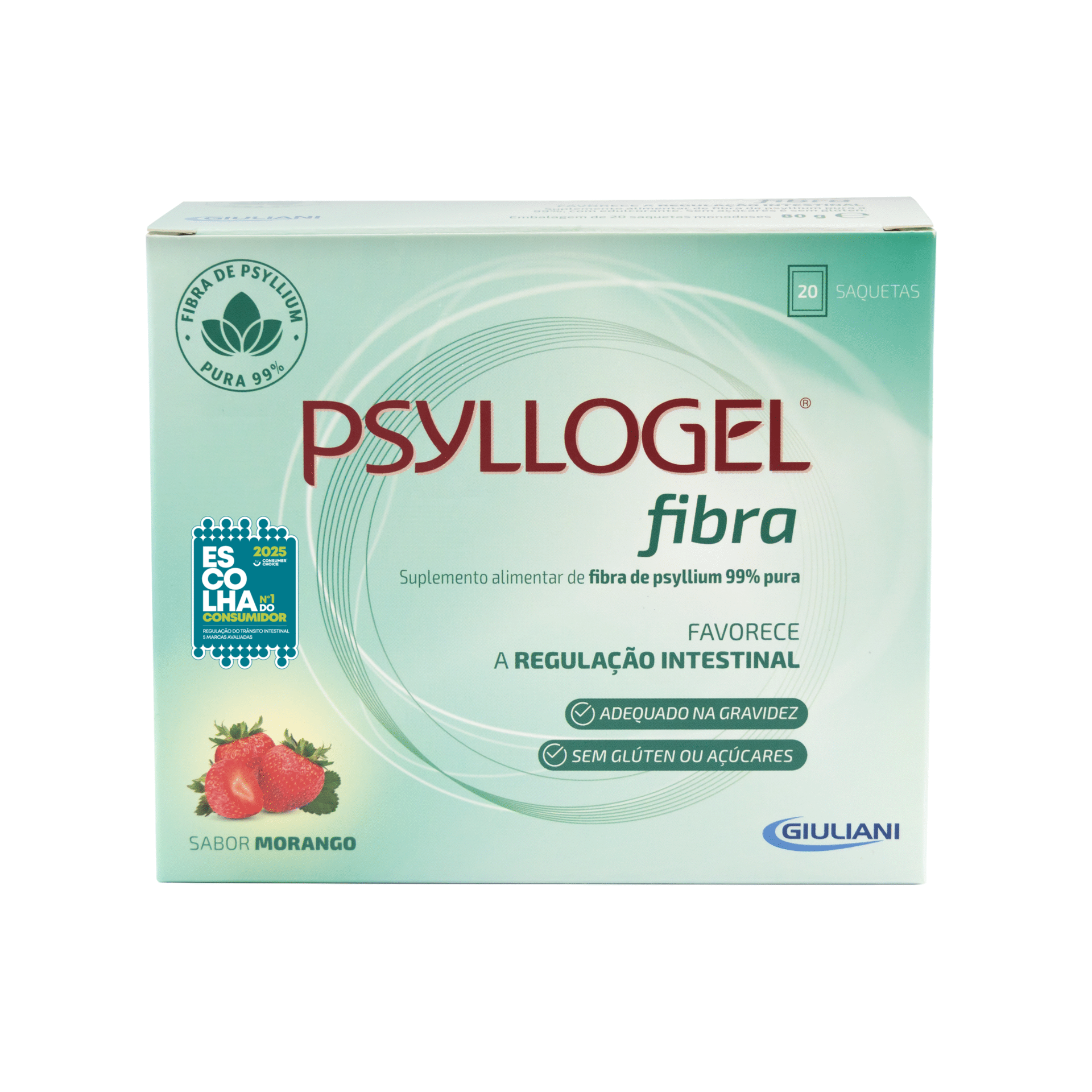 Psyllogel Fibra Alívio da Obstipação Morango Psyllogel | Wells