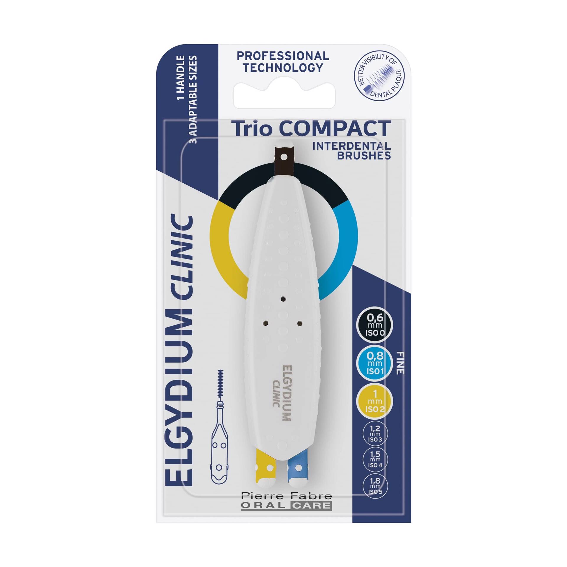 Trio Compact Interdental Brushes Fine Elgydium | Wells