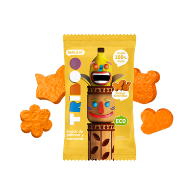 Triboo Snack Bio de Maçã e Banana Ecológico Smileat | Wells